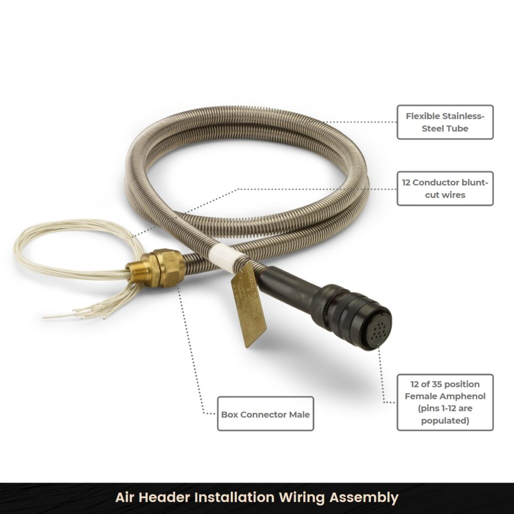 Air Header Installation Wiring Assembly - Flexible Conduit