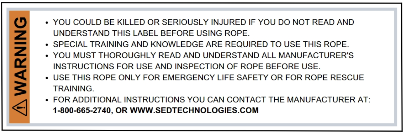 Rescom® Rope Care Instructions – Special Electronics & Designs Inc.