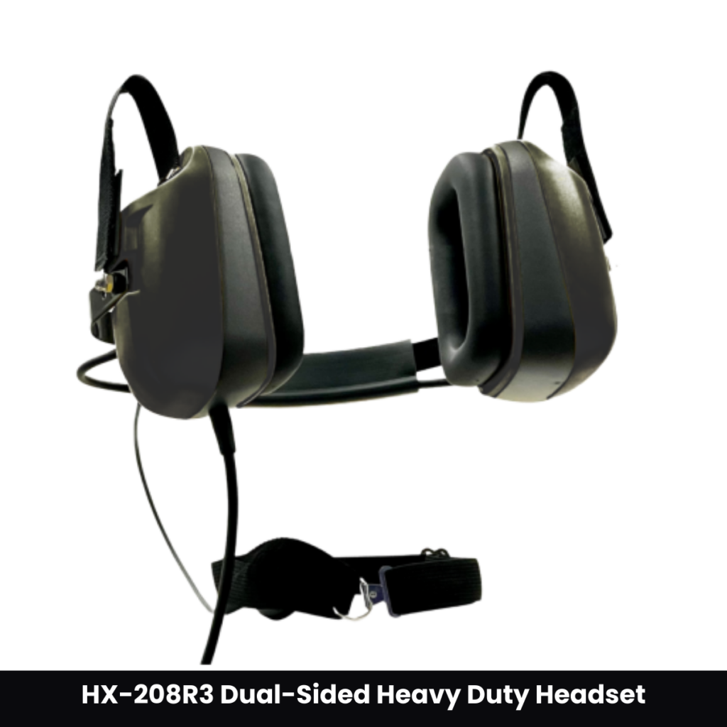 HX-208R3 – Dual-Sided, Heavy-Duty, Hardhat Mount Headset with Throat ...